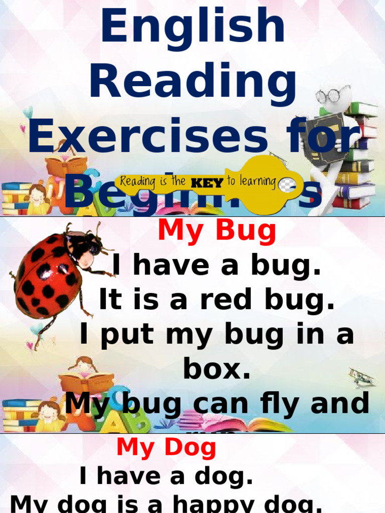 English Reading Exercises For Beginners | PDF