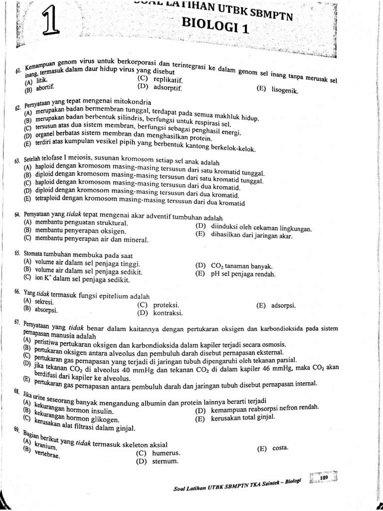 Latihan UTBK b2020 GO | PDF