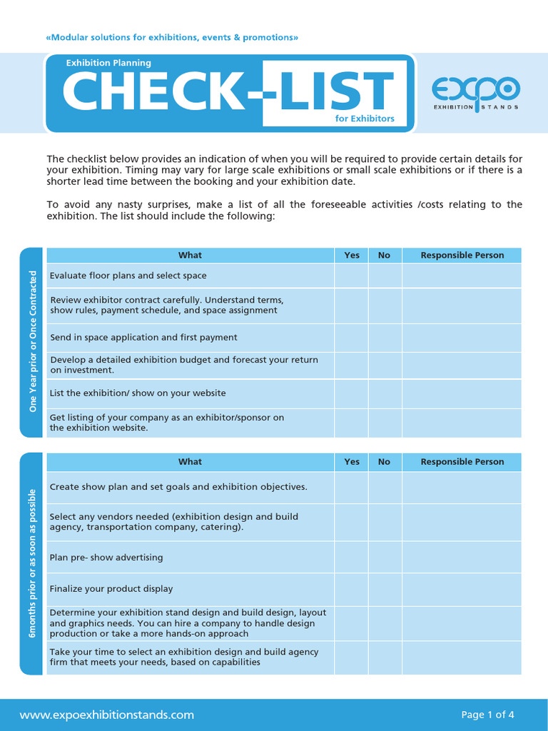 Exhibition Checklist | PDF
