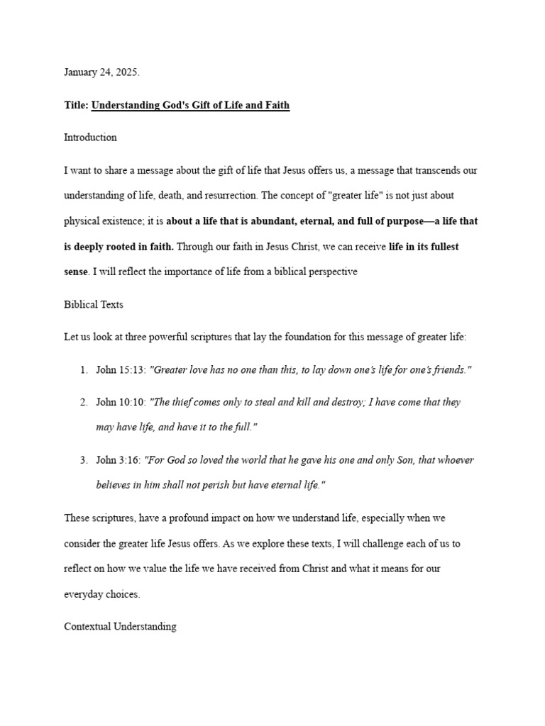 Reading Long | PDF | Eternal Life (Christianity) | Abundant Life