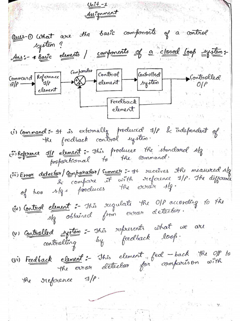 Control System Numerical All Units | PDF