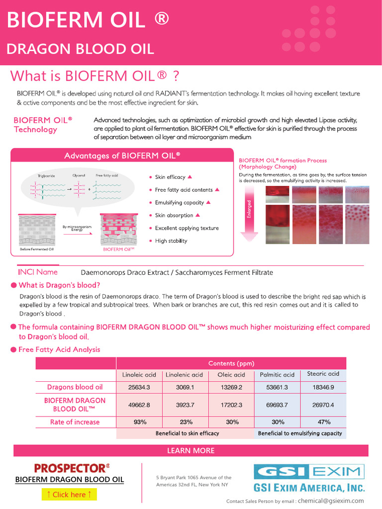 BIOFERM DRAGON BLOOD OIL - Brochure - EN JAKE 05282021-r | PDF
