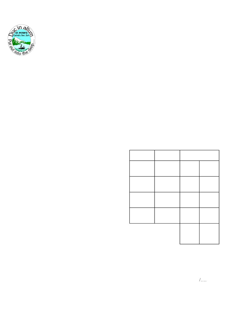 2025 ST PETERS BIO PRACTICAL F3 | PDF
