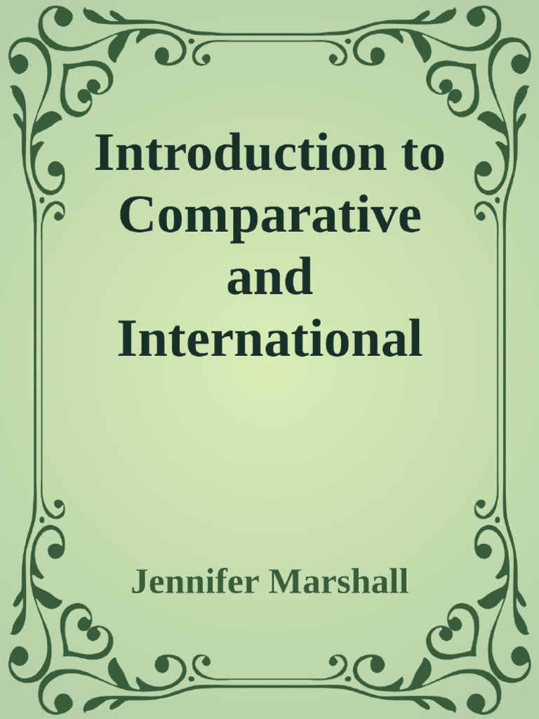 Introduction to Comparative and International Education (Jennifer ...
