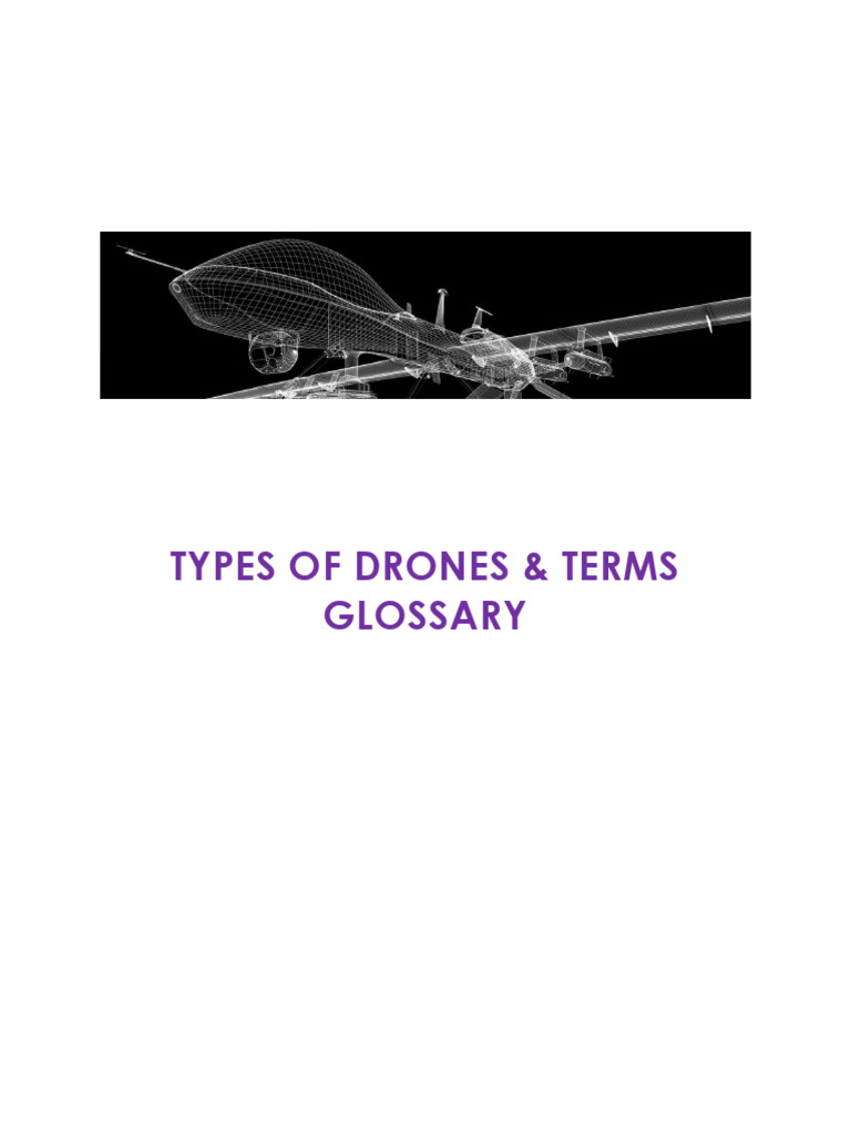 All About Drones and Term Glossary | PDF | Unmanned Aerial Vehicle ...