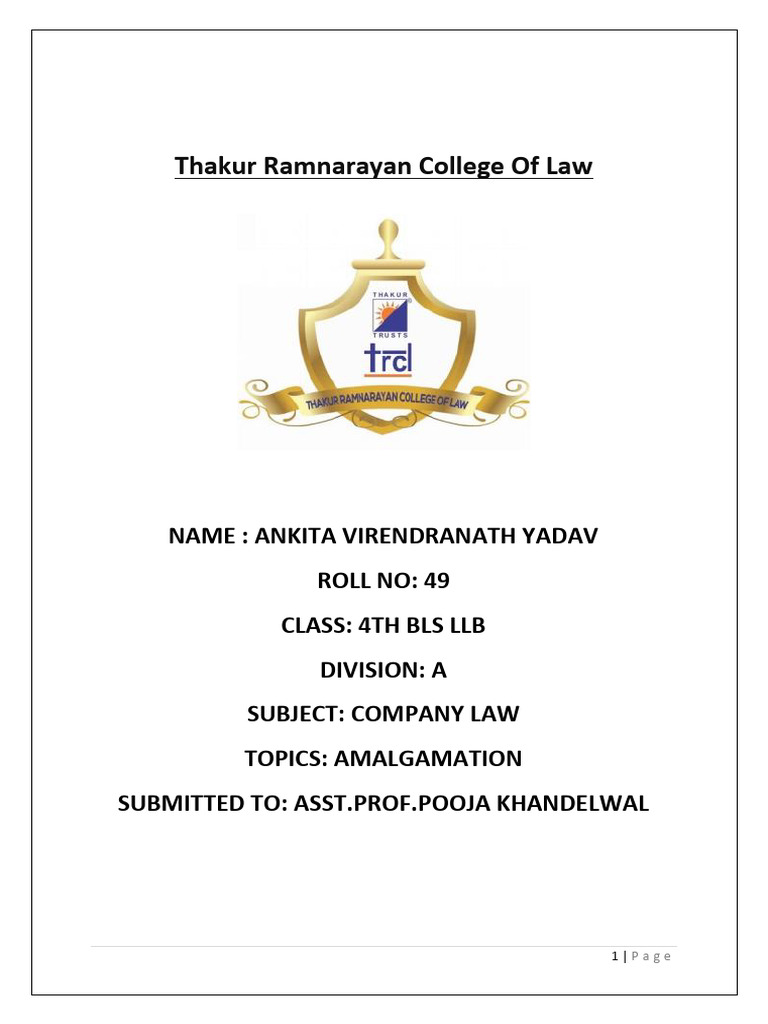 Company Research Paper A 49 | PDF | Mergers And Acquisitions ...