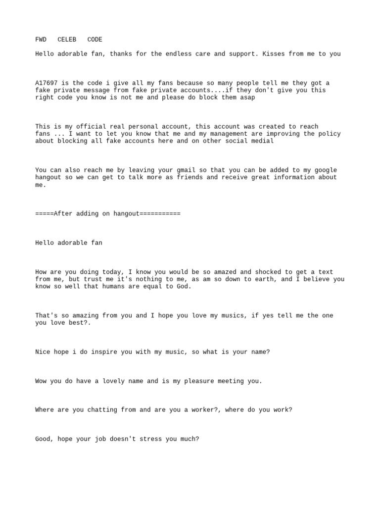 Celebrity Fan Interaction Guidelines | PDF | Love | Happiness