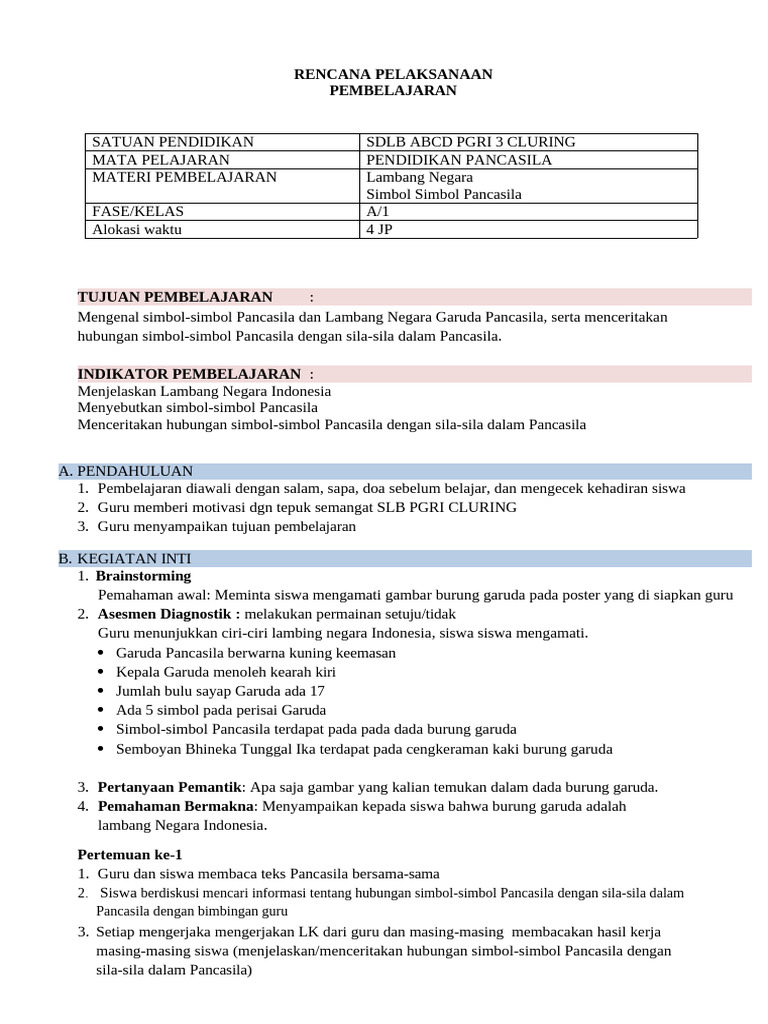 MA Pend Pancasila Lambang Negara YUSCITA | PDF