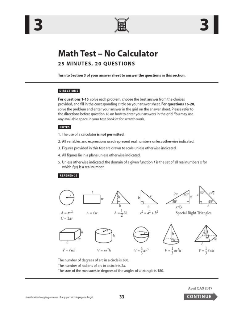 SAT 1705 Int Ans M | PDF | Circle