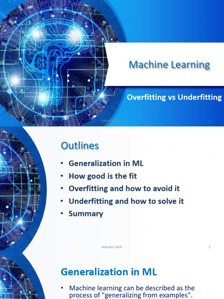 016-Overfitting Vs Underfitting | PDF | Machine Learning | Applied Mathematics