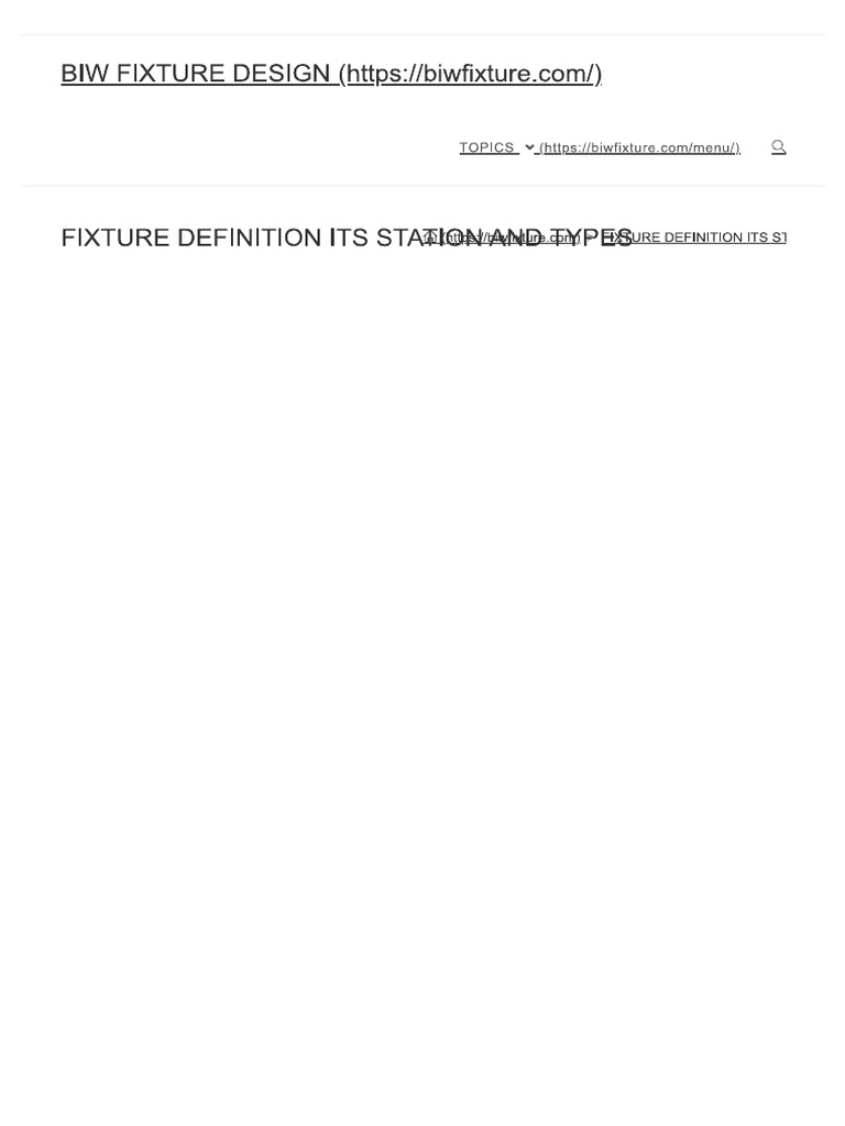 BIW Assembly Line Stations | PDF