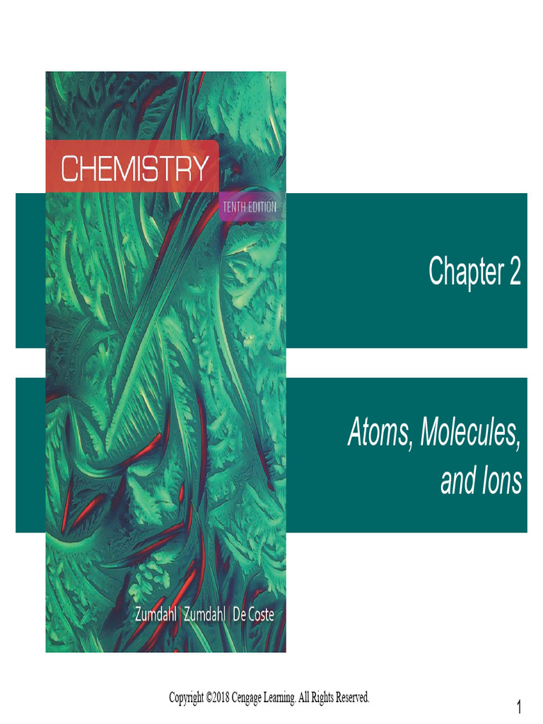 Atoms, Molecules, and Ions Overview | PDF | Chemistry | Physical Chemistry