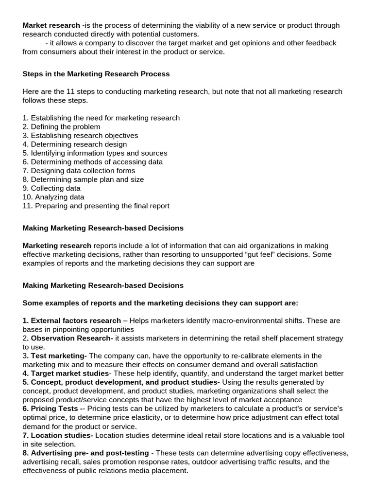 Marketing Research Process Overview | PDF | Marketing | Market Segmentation