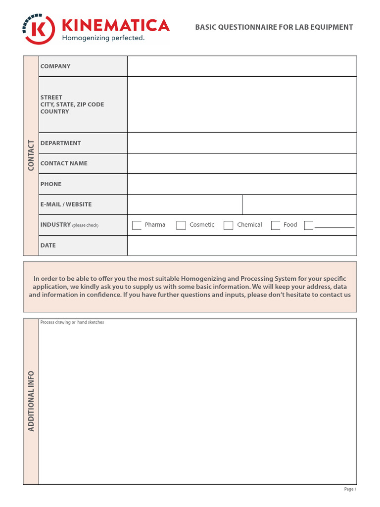Basic Questionnaire Lab Equipment EN 2018 | PDF | Liquids | Materials