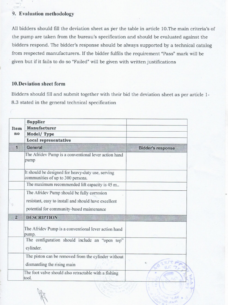 Deviation Sheet Form | PDF