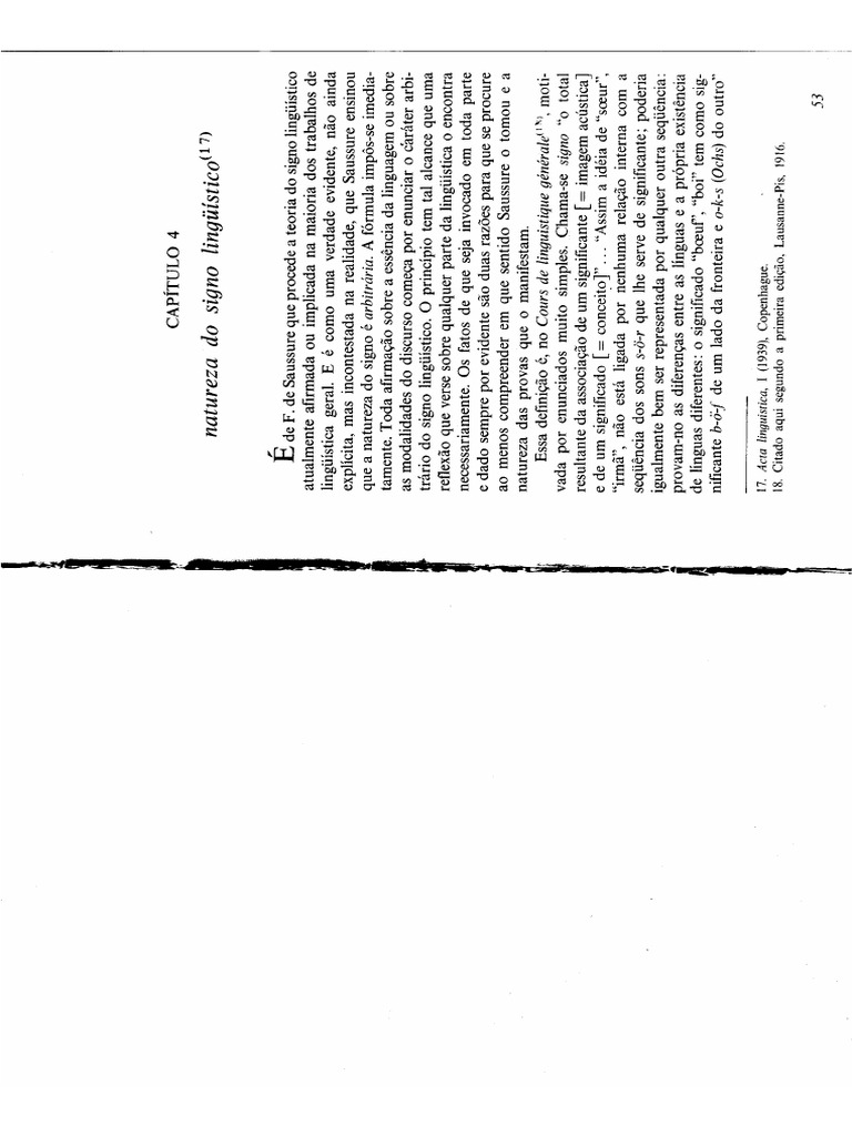 BENVENISTE, Émile - Natureza Do Signo Linguístico, 1991, P. 31-34 | PDF