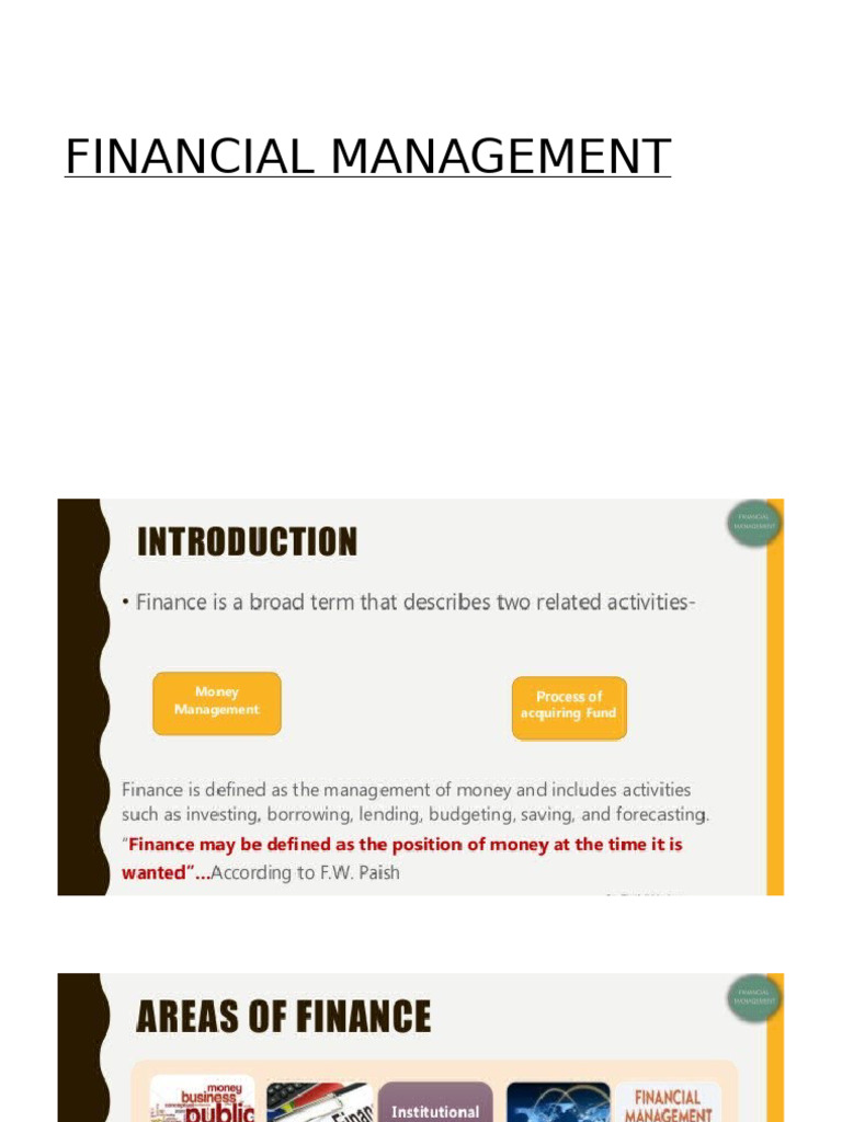 Effective Financial Management Strategies | PDF