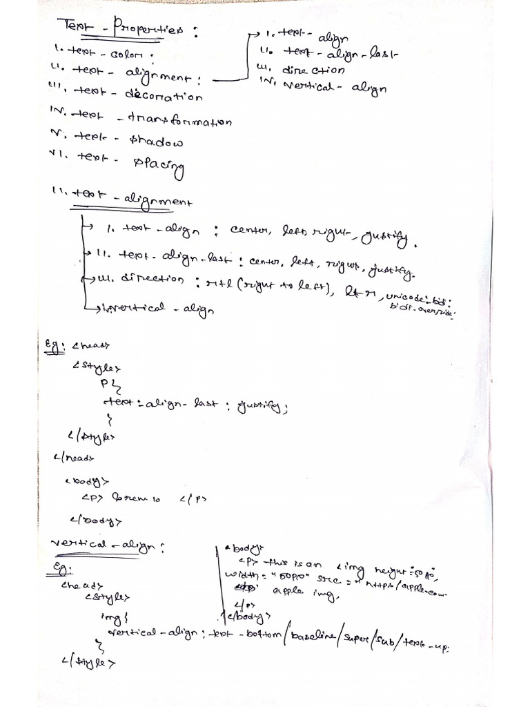 CSS - Text Properties | PDF