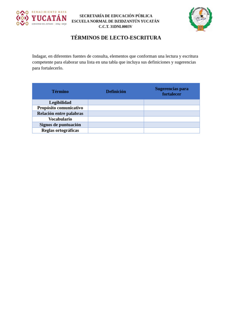 TÉRMINOS DE LECTO | PDF