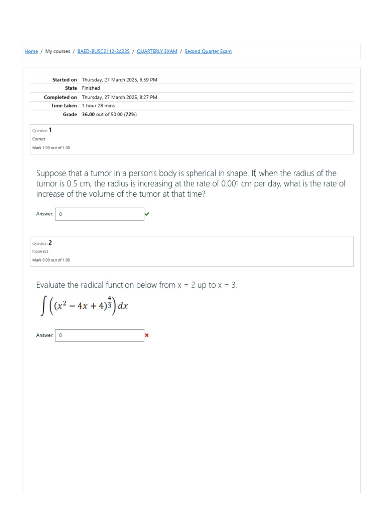 36-Bcal 4th Quarter | PDF | Angle | Function (Mathematics)