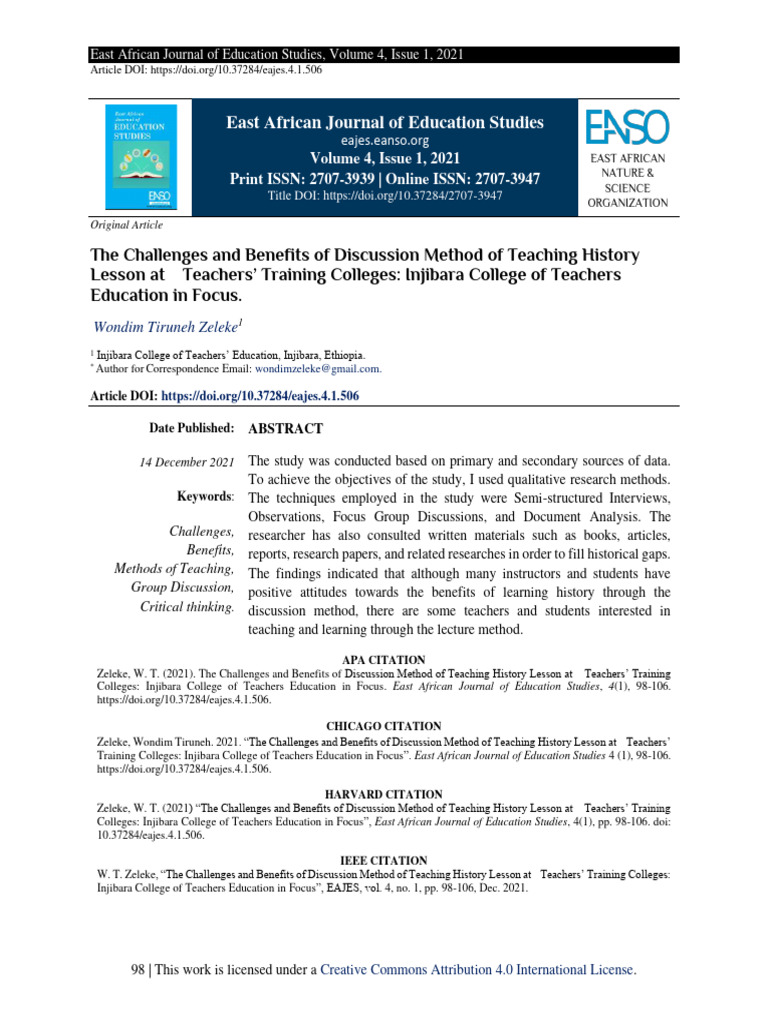 The Challenges and Benefits of Discussio | PDF | Teachers | Learning