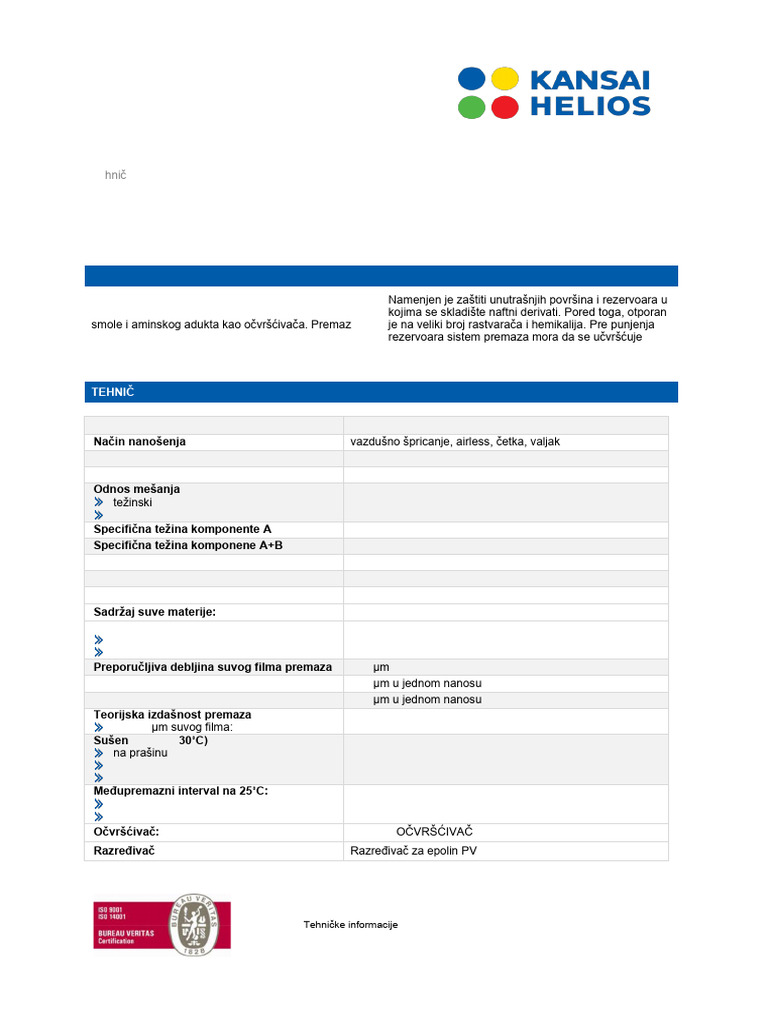 Epolin 2K ML Cargo | PDF