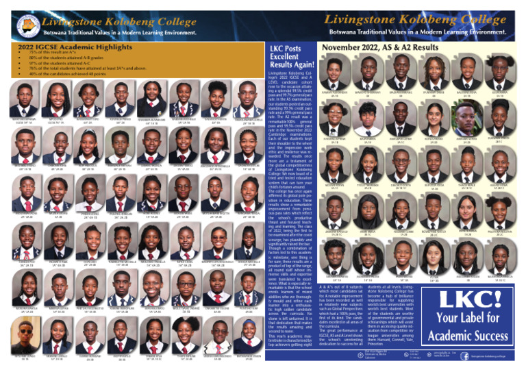 LKC IGCSE Results June 2022 | PDF | Student Assessment And Evaluation | Secondary Education