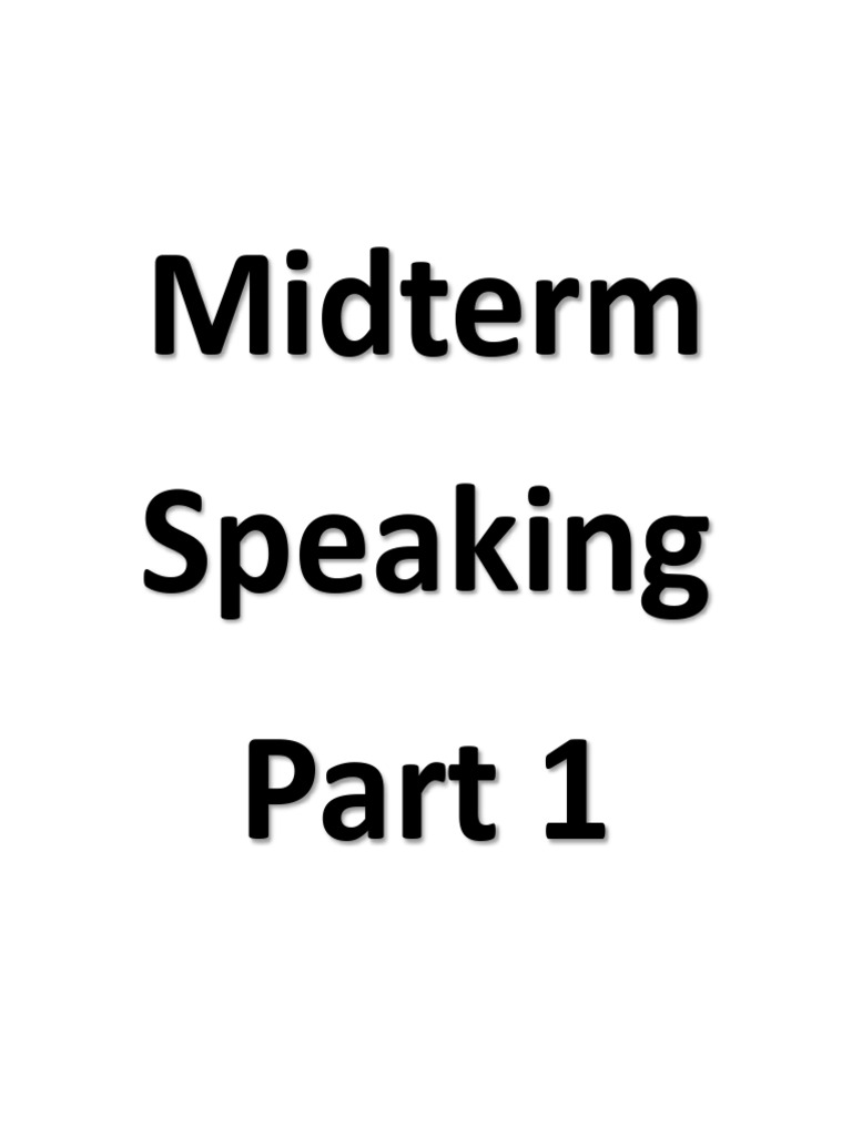 Midterm Speaking & Writing 2 | PDF | Pet | Essays