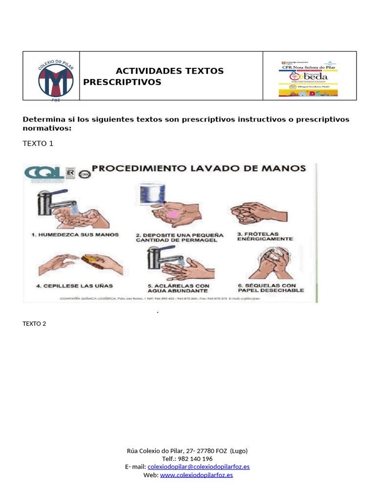 Textos prescriptivos | PDF