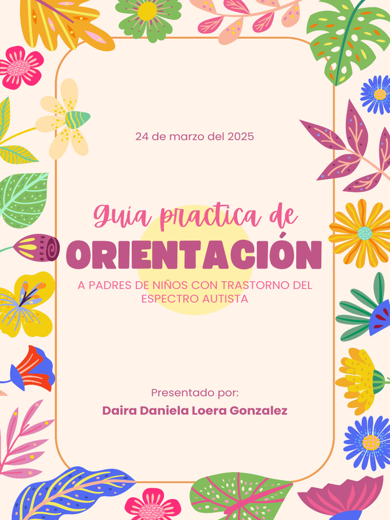 Daira Loera, Guia de Orientacion para Padres de Niños Con TEA | PDF ...