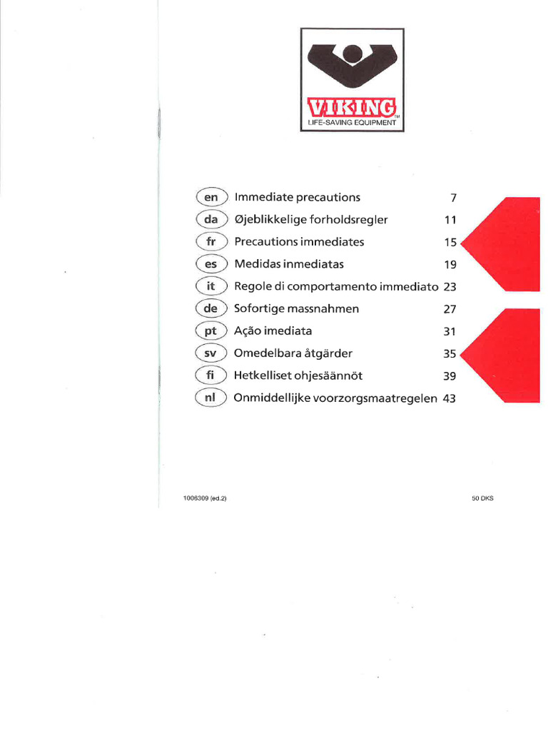 Instruction Manual For Liferaft From Viking Life-Saving Equipment | PDF