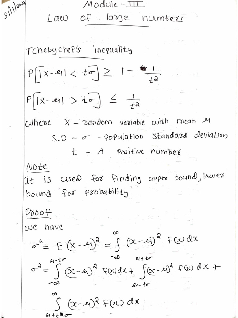 3rd Sem Statistics Mod 3 | PDF