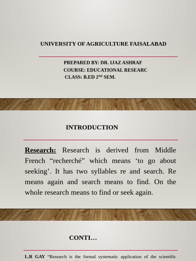 Introduction to Research | PDF | Methodology | Science