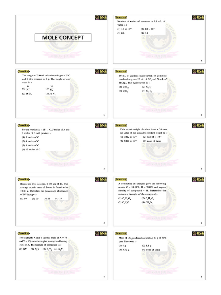 Complete NEET PHYSICAL CHEMISTRY (Final) - Invert | PDF | Physical Chemistry | Chemistry