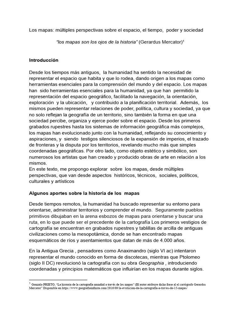 5 páginas mapas.docx | PDF | Mapa | Cartografía