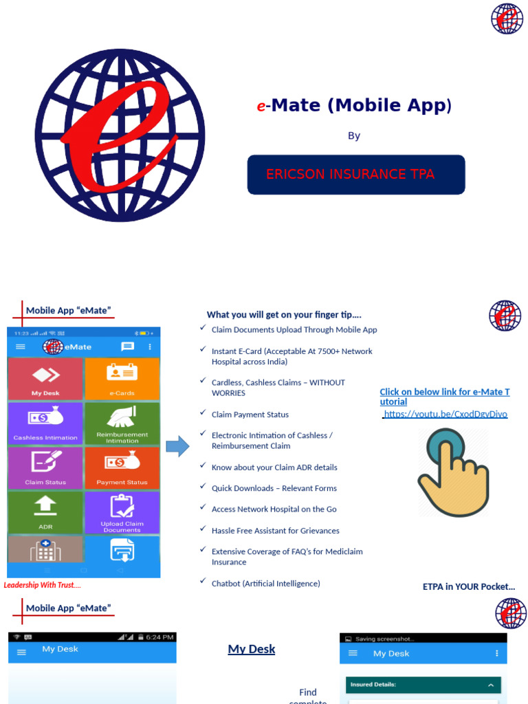 eMate Mobile App for Insurance Claims | PDF | Software | Computing