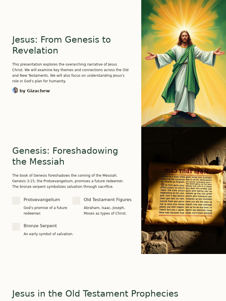 Jesus Christ: From Genesis to Revelation | PDF | Jesus | Resurrection ...