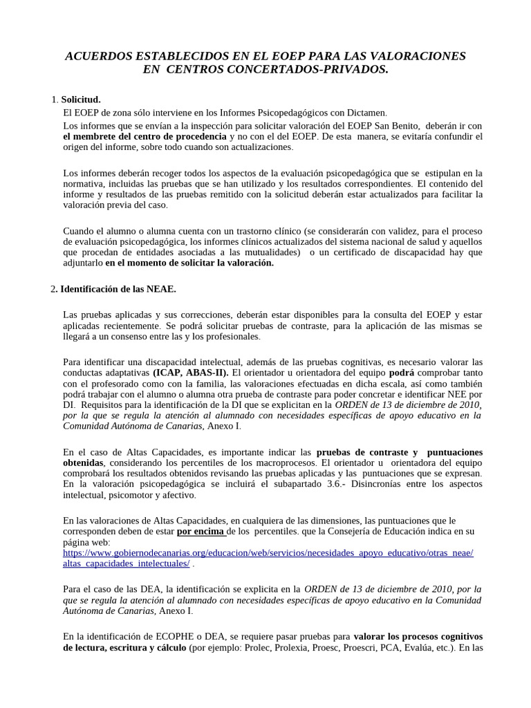 Composición y Funciones del EOEP | PDF | Educación especial | Educación ...