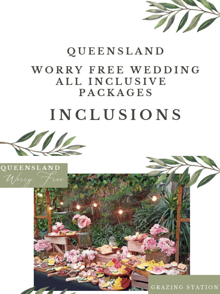 Wedding Inclusions | PDF