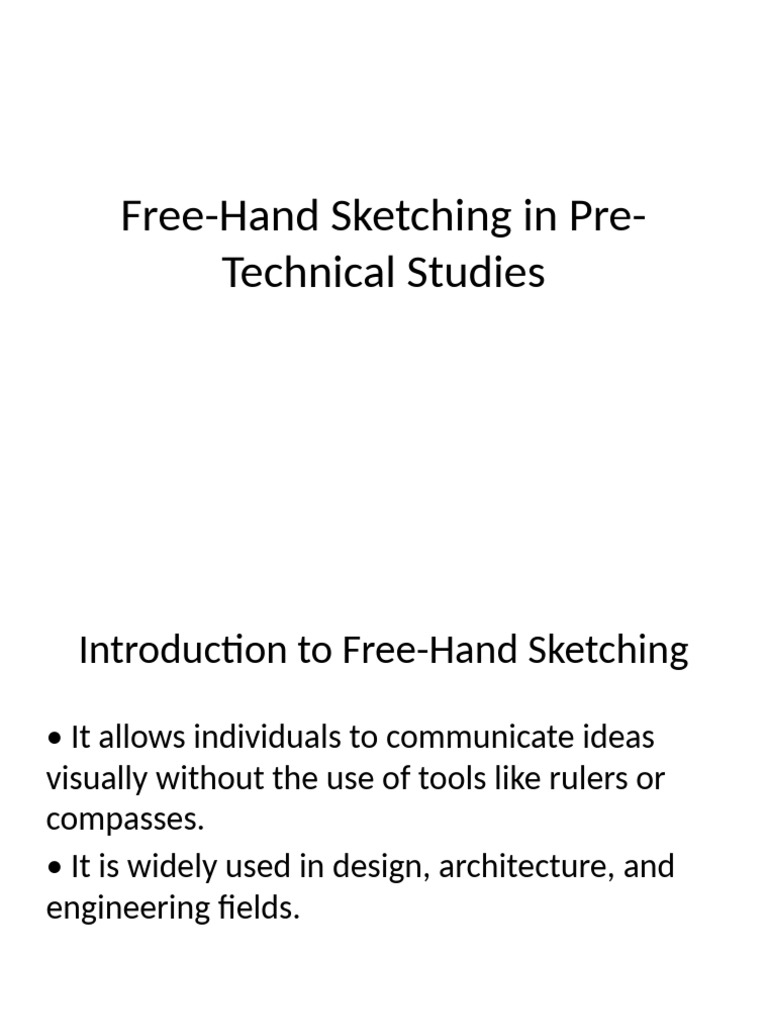 Freehand Sketching Presentation | PDF