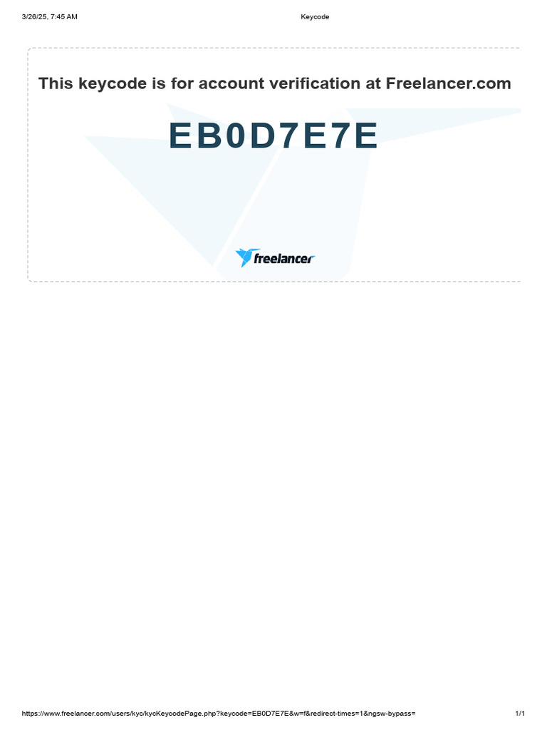 Keycode Freelancer - Copy | PDF