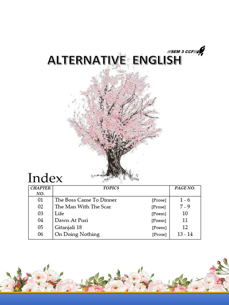 Aec English Ebook With Mcqs (Sem 3) | PDF