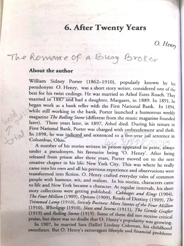 After Twenty Years - O.Henry | PDF