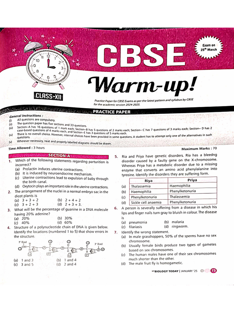 Xii Warm Up Prac 1 | PDF