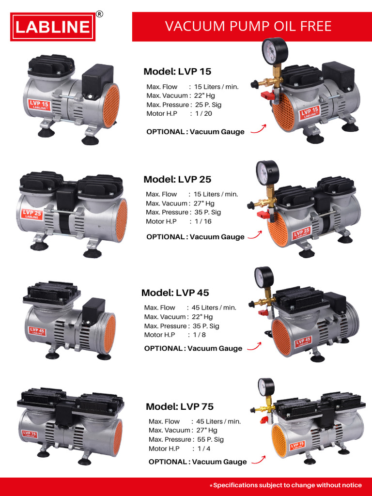 Vacuum Pump Oil Free Catalog-1 | PDF