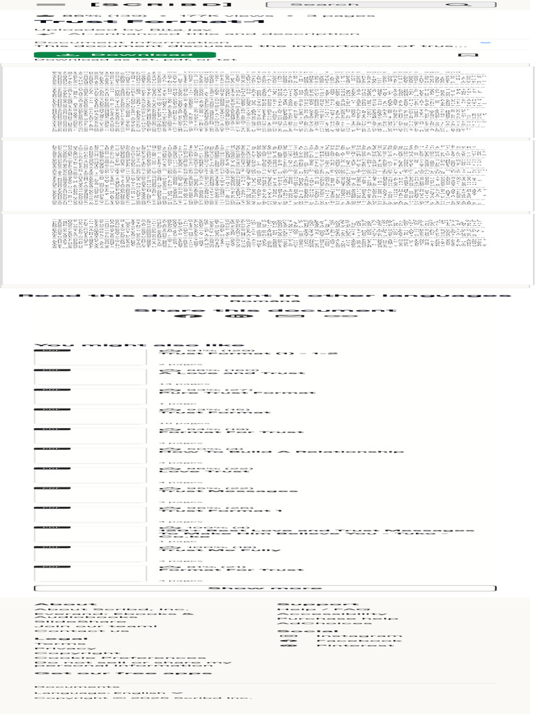 Trust Format-1 PDF Love | PDF