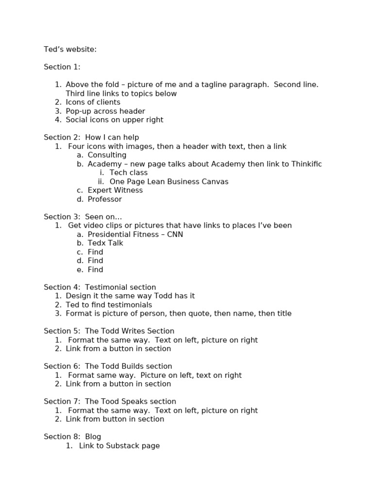 Ted website redesign | PDF