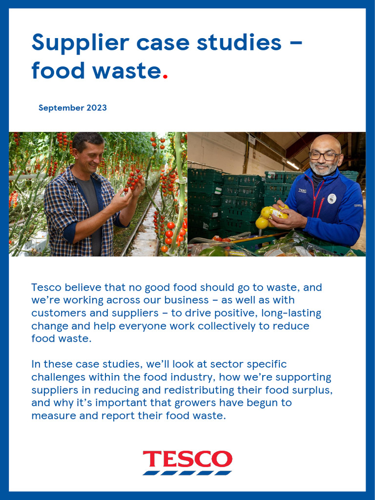 Reducing Food Waste: Supplier Case Studies | PDF | Supply Chain | Waste