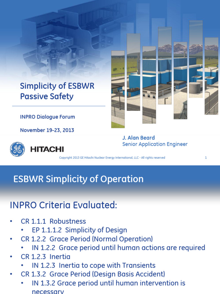 Simplicty of ESBWR Passive Safety Final | PDF | Nuclear Physics ...