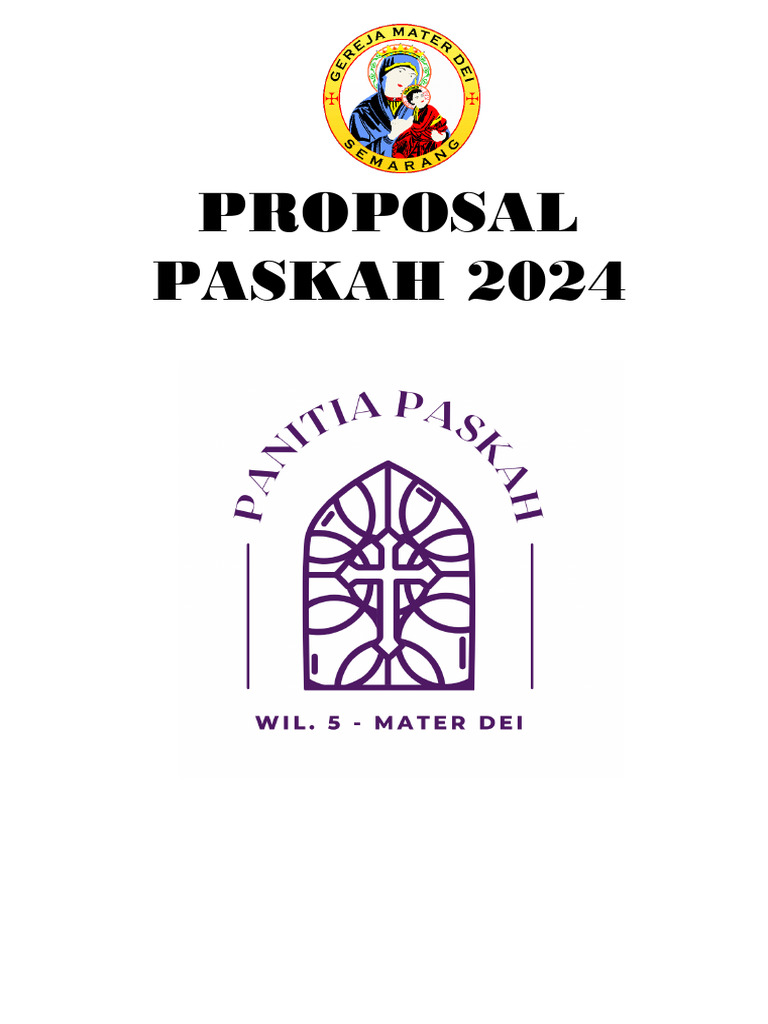 PROPOSAL PASKAH 2024 WILAYAH V MATERDEI | PDF